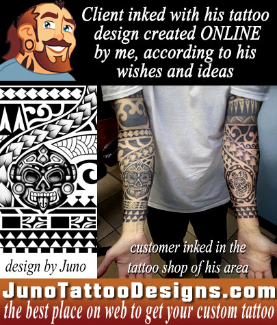 polynesian_forearm_tattoo_customer_inked_ junotattoodesigns - THE BEST ...